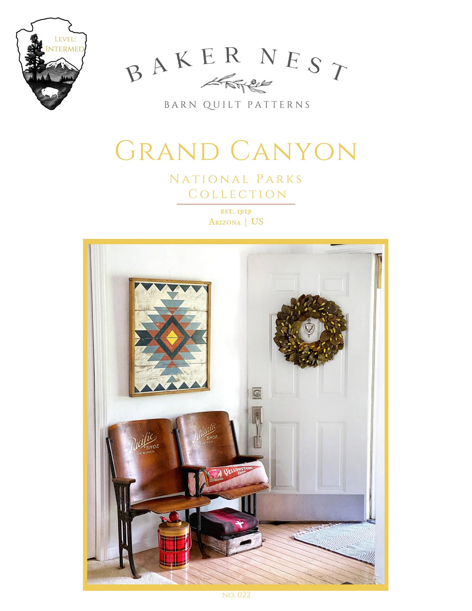Grand Canyon Barn Quilt Pattern – Baker Nest Wholesale